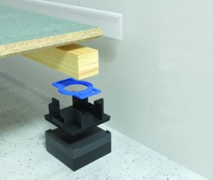 saddle system acoustic floor levelling system - CMS Danskin